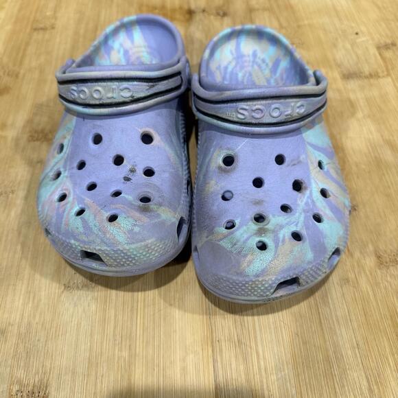 CROCS | Shoes | Crocs Classic Marble Kids Girls Boys Clogs Sandal J 2 ...